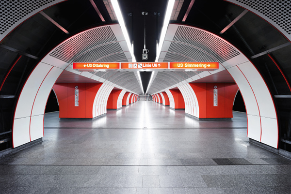 Nick Frank photography - Futuristic looking subway
