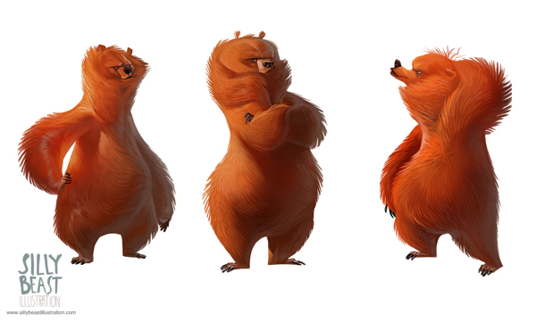 Silly Beast Illustration - Therese Larsson