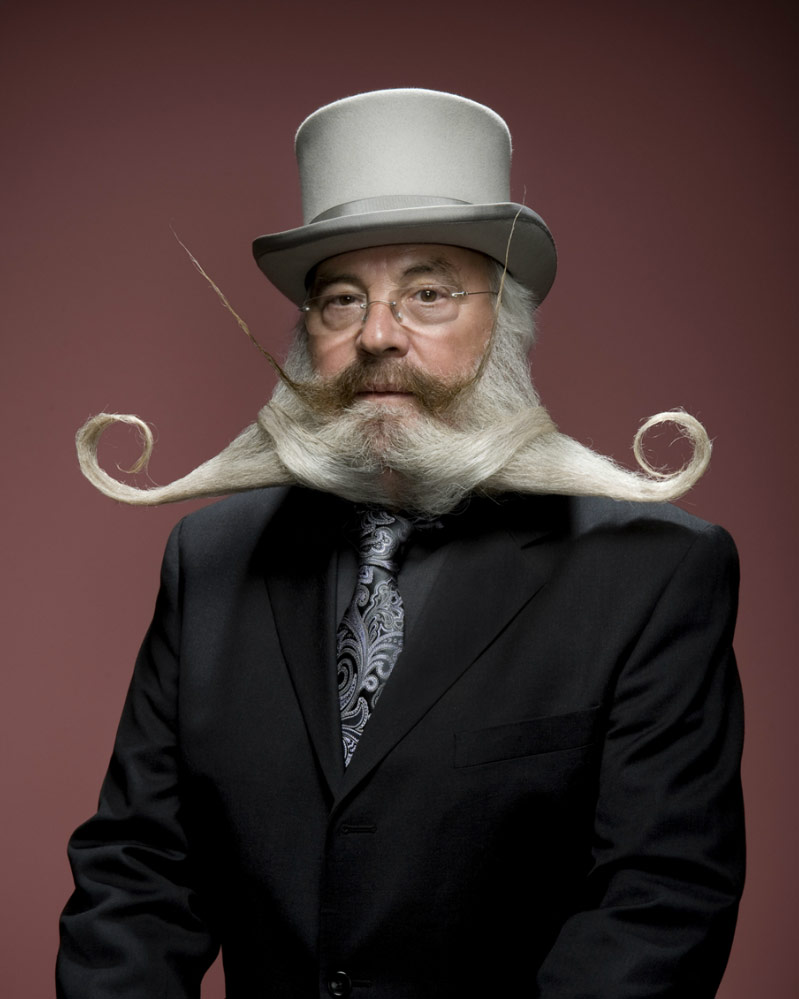 Extravagant beards and moustaches - photography by Dave Mead