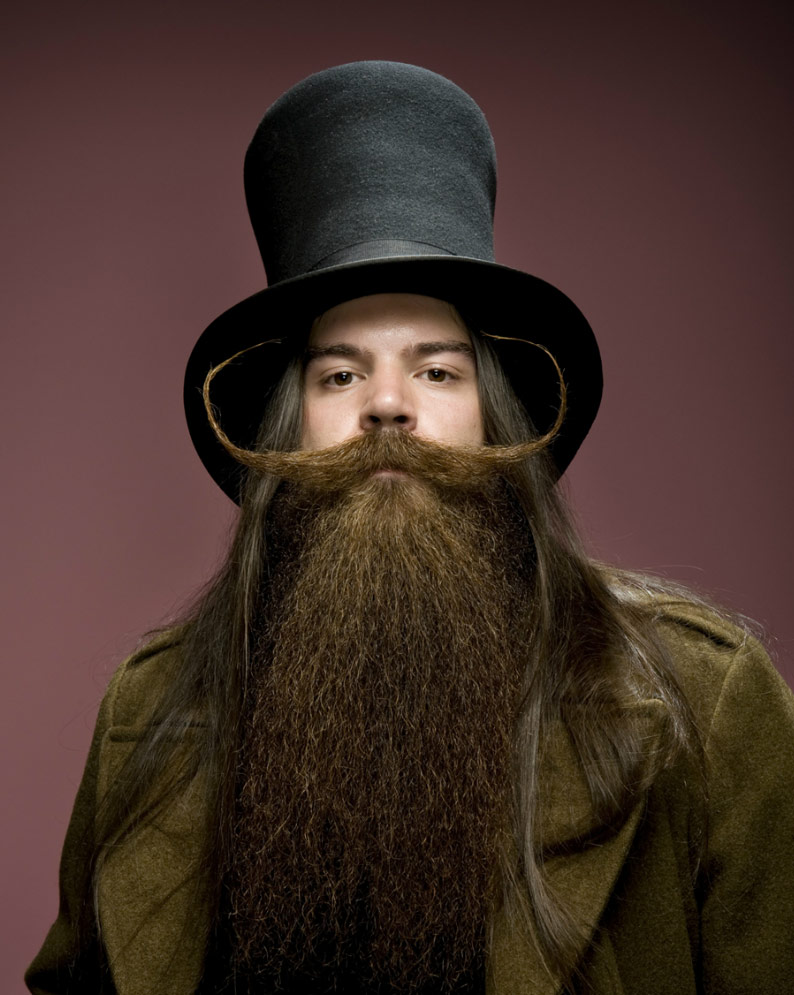 Extravagant beards and moustaches - photography by Dave Mead