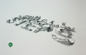 3D typography by Lex Wilson