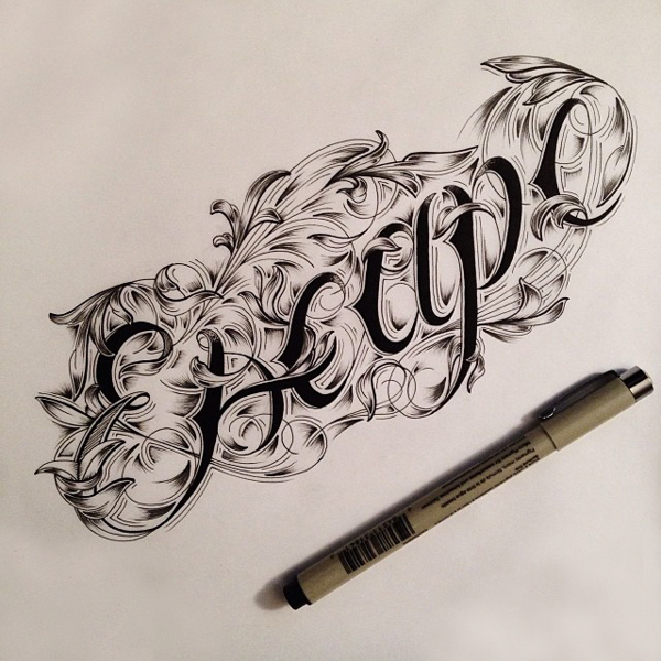 Hand lettering and Typography by Raul Alejandro