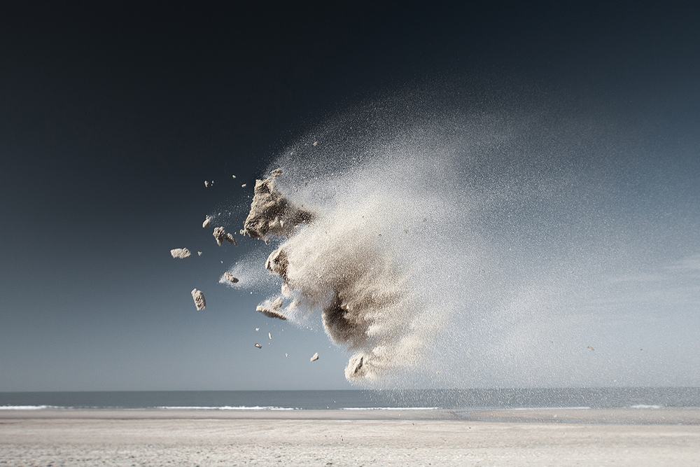 Gravity sand creatures photography by Claire Droppert