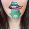 Make up cartoon lips by Laura Jenkinson